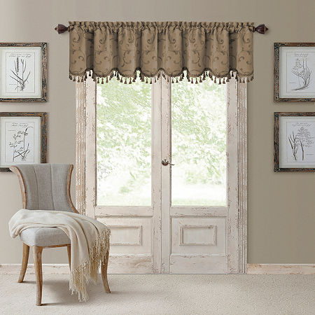 Click here for Elrene Home Fashions Mia Beaded Scallop Valance  1... prices