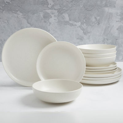 Fieldcrest Legacy Steam 12-pc. Stoneware Dinnerware Set, Color: Lt ...