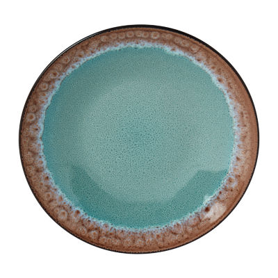 Fieldcrest Montecito 12-pc. Stoneware Dinnerware Set, Color: Turquoise ...