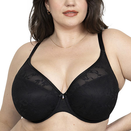 Click here for Curvy Couture No Show Lace T-shirt Plunge Bra- 137... prices