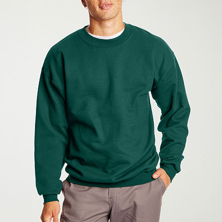 Hanes Ultimate Mens Heavyweight Fleece Crewneck Sweatshirt - Green