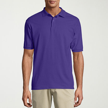 Click here for Hanes Ecosmart Mens Regular Fit Short Sleeve Polo... prices