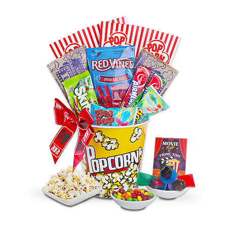 Alder Creek Gift Baskets Popular Movie Night Gift Basket  11 Pieces