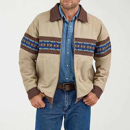 Click here for Wrangler Aztec Western Mens Bomber Jacket  X-large... prices