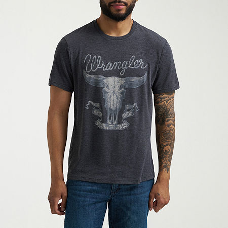 Click here for Wrangler Mens Crew Neck Short Sleeve Regular Fit G... prices
