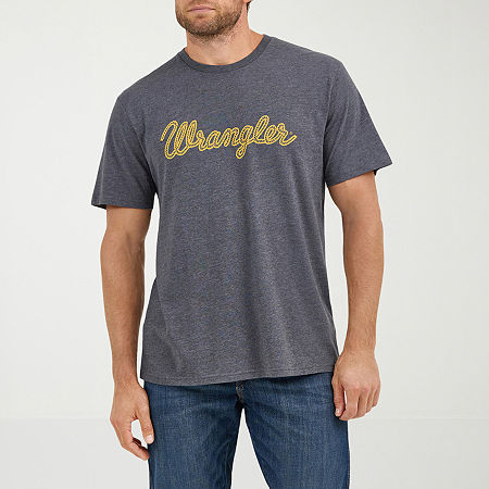 Click here for Wrangler Mens Crew Neck Short Sleeve Regular Fit G... prices