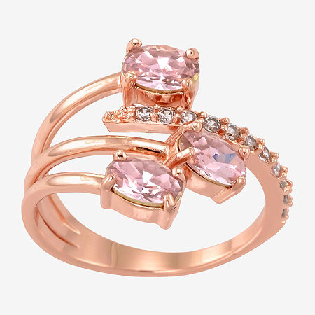 Click here for Sparkle Allure Wrap Womens Pink Crystal 18K Rose G... prices