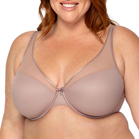 Click here for Curvy Couture Sheer Mesh Plunge T-Shirt Bra- 1310... prices
