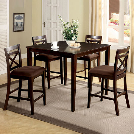 Click here for Zumea 5-pc. Counter Height Rectangular Dining Set... prices