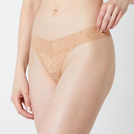 Click here for Ambrielle Everyday Lace Thong Panty  Xx-large  Bei... prices