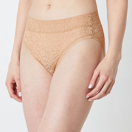 Click here for Ambrielle Everyday Lace High Cut Panty  Small  Bei... prices