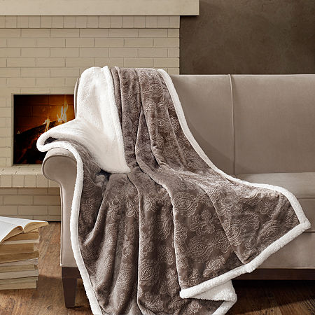 Click here for Madison Park Elma Embossed Plush Throw  60 x 70 -... prices