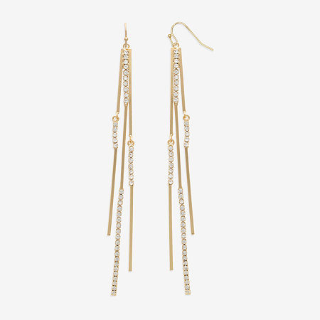 Click here for Bijoux Bar Gold Tone Womens Drop Earrings  One Siz... prices