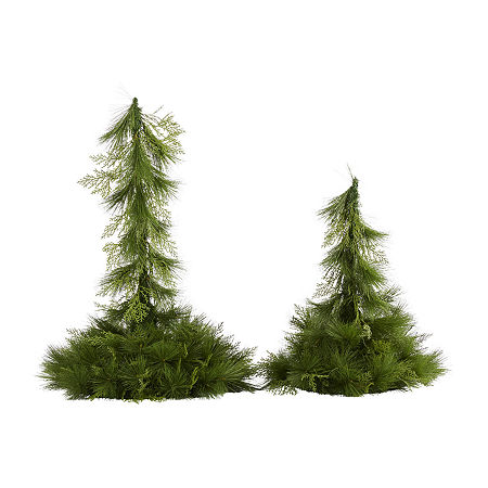 Click here for Nearly Natural 2pc. Hanging DÃ£â°Cor 3 Foot Pine... prices