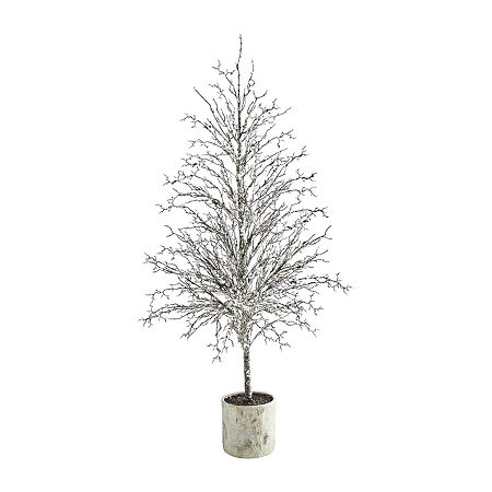 Click here for Nearly Natural Twig 6 Foot Potted Christmas Tree... prices