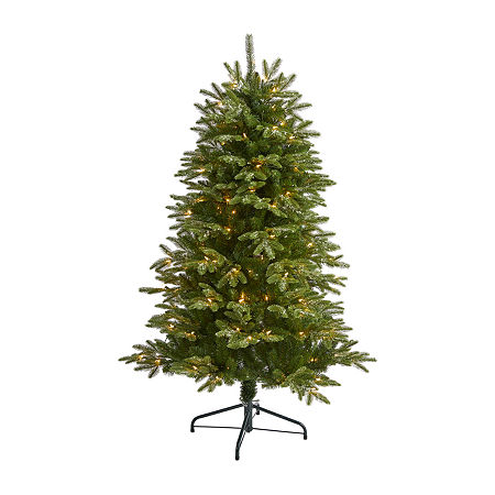 Click here for Nearly Natural Snowed 5 Foot Pre-Lit Pine Christma... prices