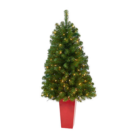 Click here for Nearly Natural Virginia Fir 4 1/2 Foot Pre-Lit Pot... prices
