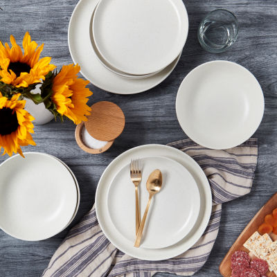 Fieldcrest Legacy Steam 12-pc. Stoneware Dinnerware Set, Color: Lt ...