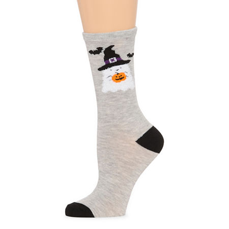 Click here for Mixit Halloween Womens 1 Pair Crew Socks  4-10  Gr... prices