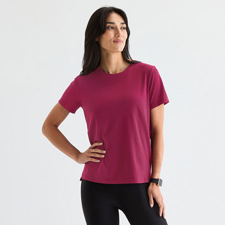 Click here for Xersion Womens Cotton Crew Neck Short Sleeve T-Shi... prices