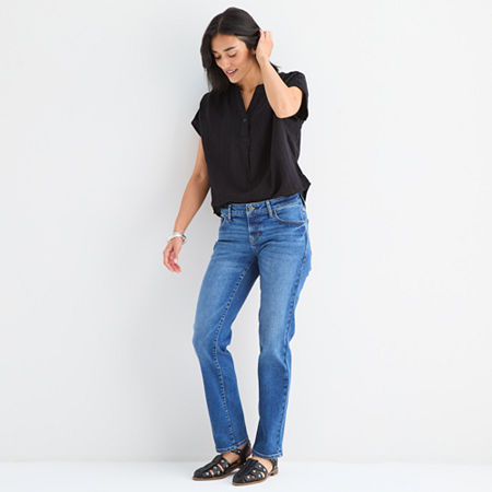 Click here for a.n.a Womens Low Rise Straight Leg Slim Fit Jean... prices