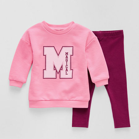 Click here for Okie Dokie Baby Girls 2-pc. Pant Set  6 Months  Pi... prices