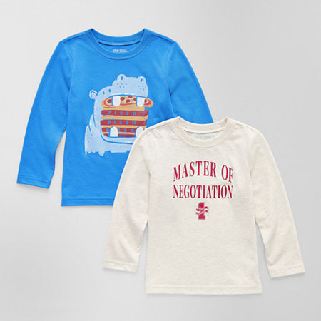 Click here for Okie Dokie Toddler & Little Boys Crew Neck Long Sl... prices