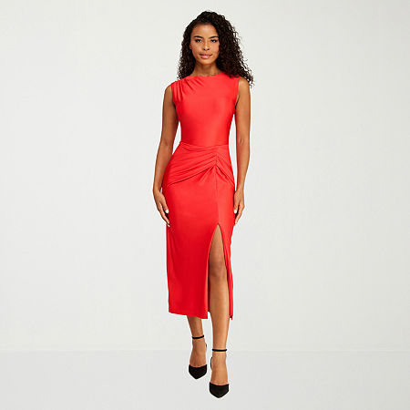 Click here for Premier Amour Womens Midi Round Neck Sleeveless Sh... prices
