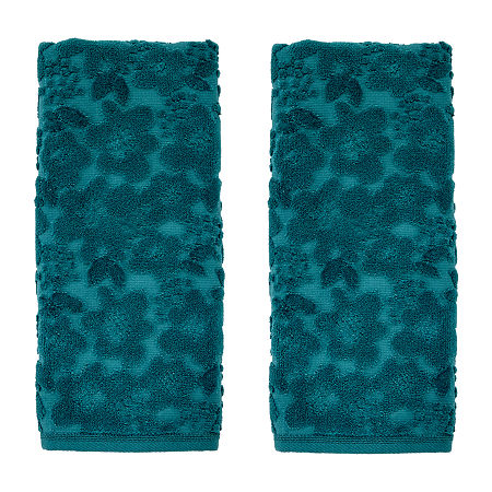 Click here for Saturday Knight Blossom Floral 2-pc. Hand Towel  O... prices