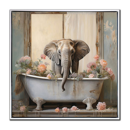 Click here for Streamline Art Bathroom Elephant Joy Hand Embellis... prices