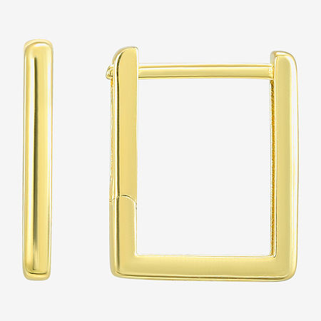 Click here for Womens 14K Gold 13mm Square Hoop Earrings  One Siz... prices