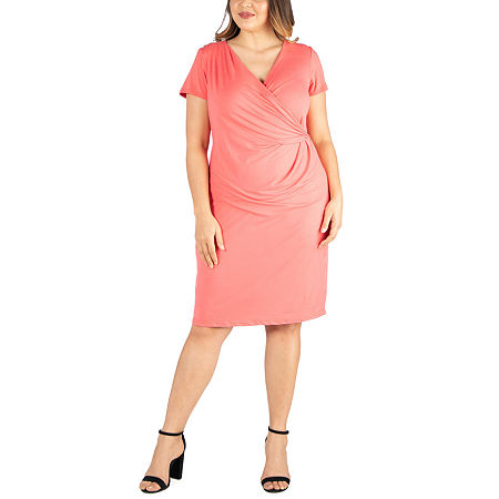 Click here for 24seven Comfort Apparel Womens Plus Short Sleeve W... prices