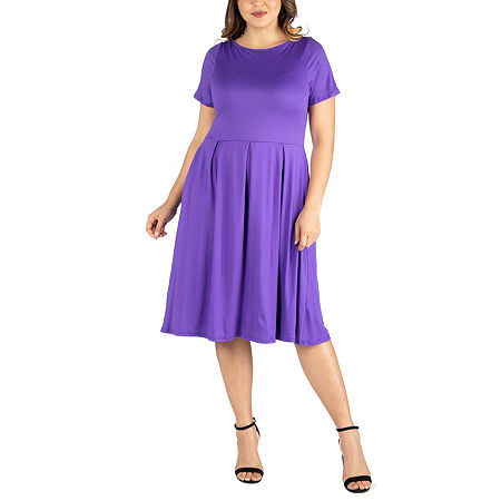 Click here for 24seven Comfort Apparel Womens Plus Short Sleeve M... prices