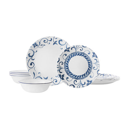 Click here for Corelle Artemis 12-pc. Glass Dinnerware Set  One S... prices
