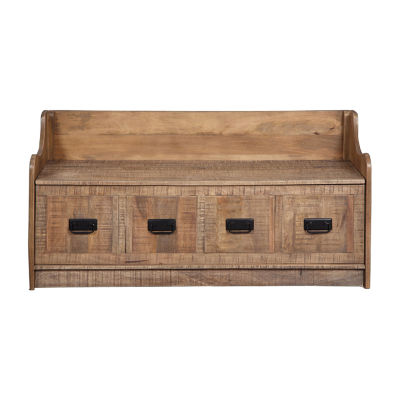 Signature Design by Ashley® Gable Storage Bench, Color: Brown - JCPenney