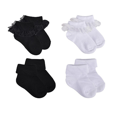 Click here for Olivia & Joy Girls 4 Pair Turncuff Socks  Medium... prices
