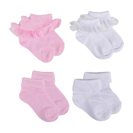 Click here for Olivia & Joy Girls 4 Pair Turncuff Socks  Medium... prices