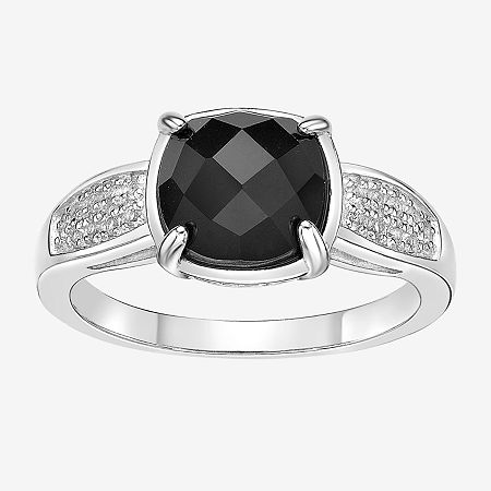 Click here for Womens Genuine Black Onyx Sterling Silver Cushion... prices