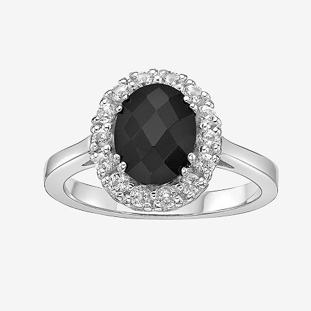 Click here for Womens Genuine Black Onyx Sterling Silver Oval Coc... prices