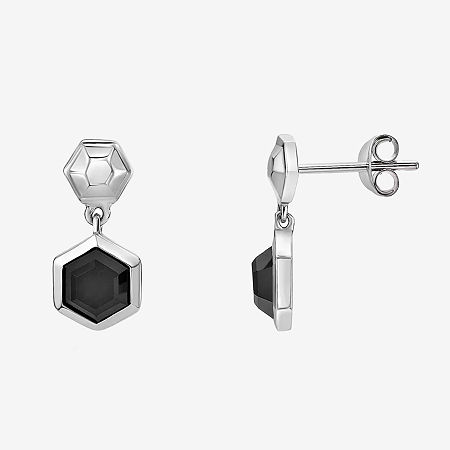 Click here for Womens Genuine Black Onyx Sterling Silver Round Dr... prices