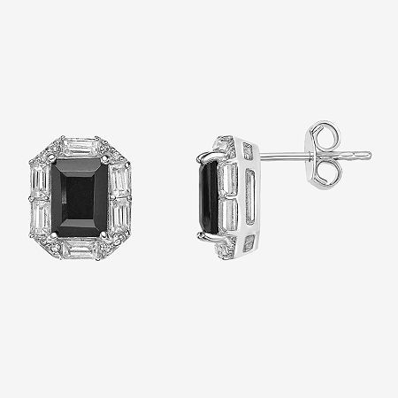 Click here for Genuine Black Onyx Sterling Silver 10mm Stud Earri... prices