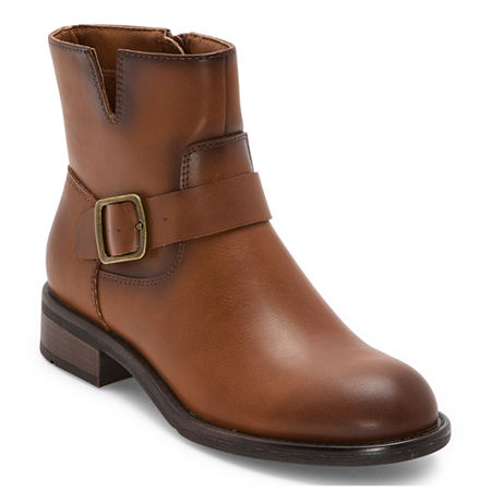 Click here for Frye and Co. Womens Cormac Moto Stacked Heel Cushi... prices