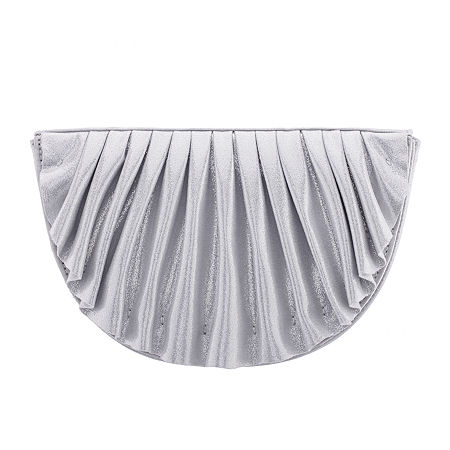 Click here for N By Nina Pleated Metallic Half Moon Clutch  One S... prices