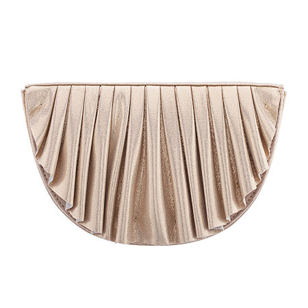 Click here for N By Nina Pleated Metallic Half Moon Clutch  One S... prices