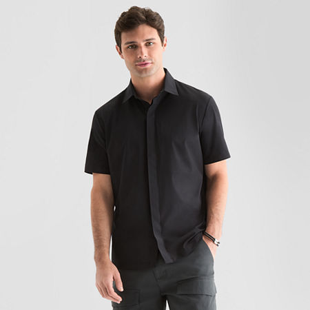 Click here for Stylus Mens Short Sleeve Regular Fit Button-Down S... prices