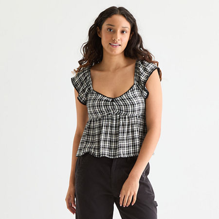 Click here for Arizona Womens Babydoll Top Juniors  X-large  Blac... prices