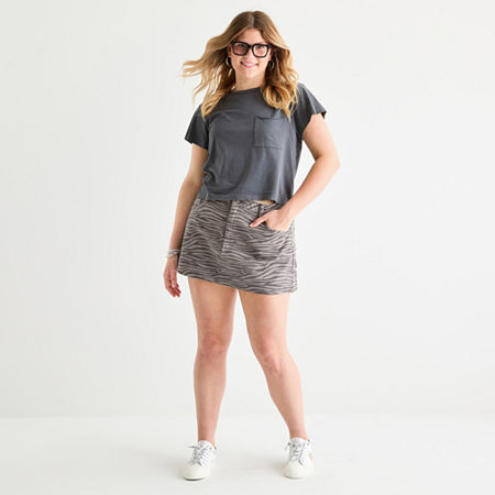 Click here for Arizona Womens Denim Skirt  16  Gray prices