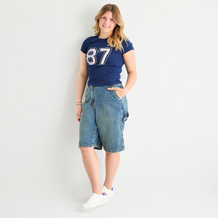 Click here for Arizona Womens Low Rise Denim Short  22  Blue prices