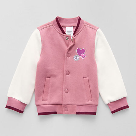 Click here for Okie Dokie Girls Midweight Varsity Jacket  18 Mont... prices