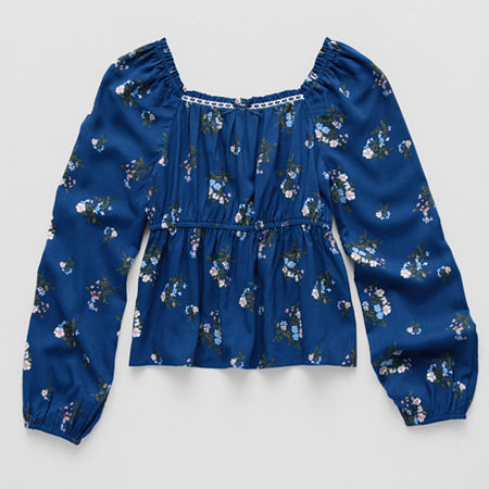 Click here for Thereabouts Little & Big Kid Girls Square Neck Lon... prices